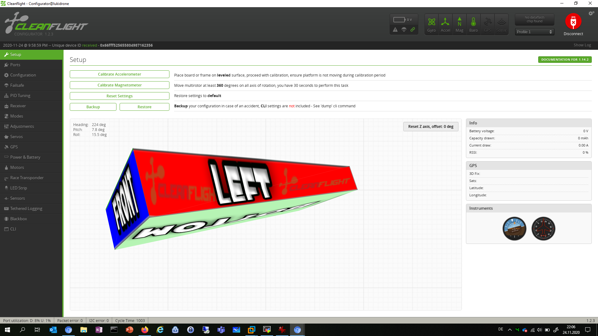 Running Cleanflight Configuration on Debian/Ubuntu – IoT